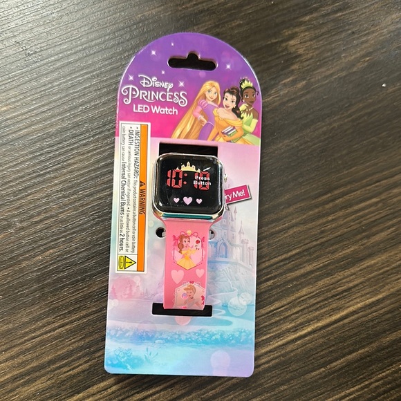 Disney | Accessories | Disney Princess Led Watch With Pink Band | Poshmark